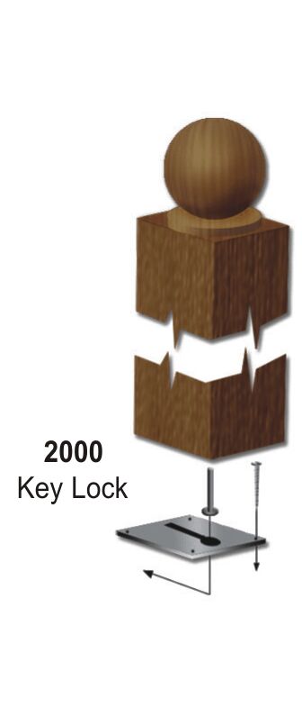 Newel key lock